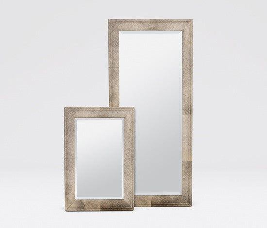 Leather Framed Rectangular Mirror | Fine Line Furniture